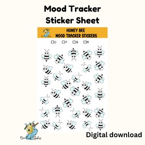 Honeybees Bullet Journaling Printable Sticker Set, Honeybees Planner ...