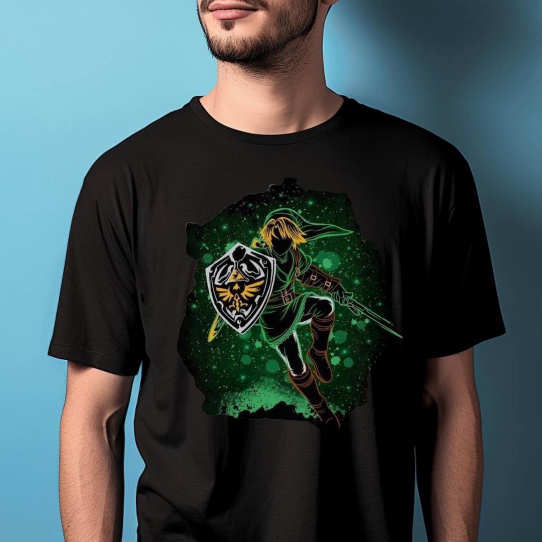The Legend of Zelda Black T-shirt, Legend of Hyrule Black Sweatshirt ...