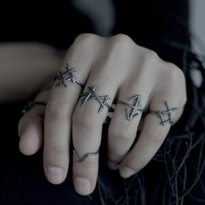 OTHALA Rune Ring, Sterling Silver Twigs - Heritage, Ancestral Home - Etsy