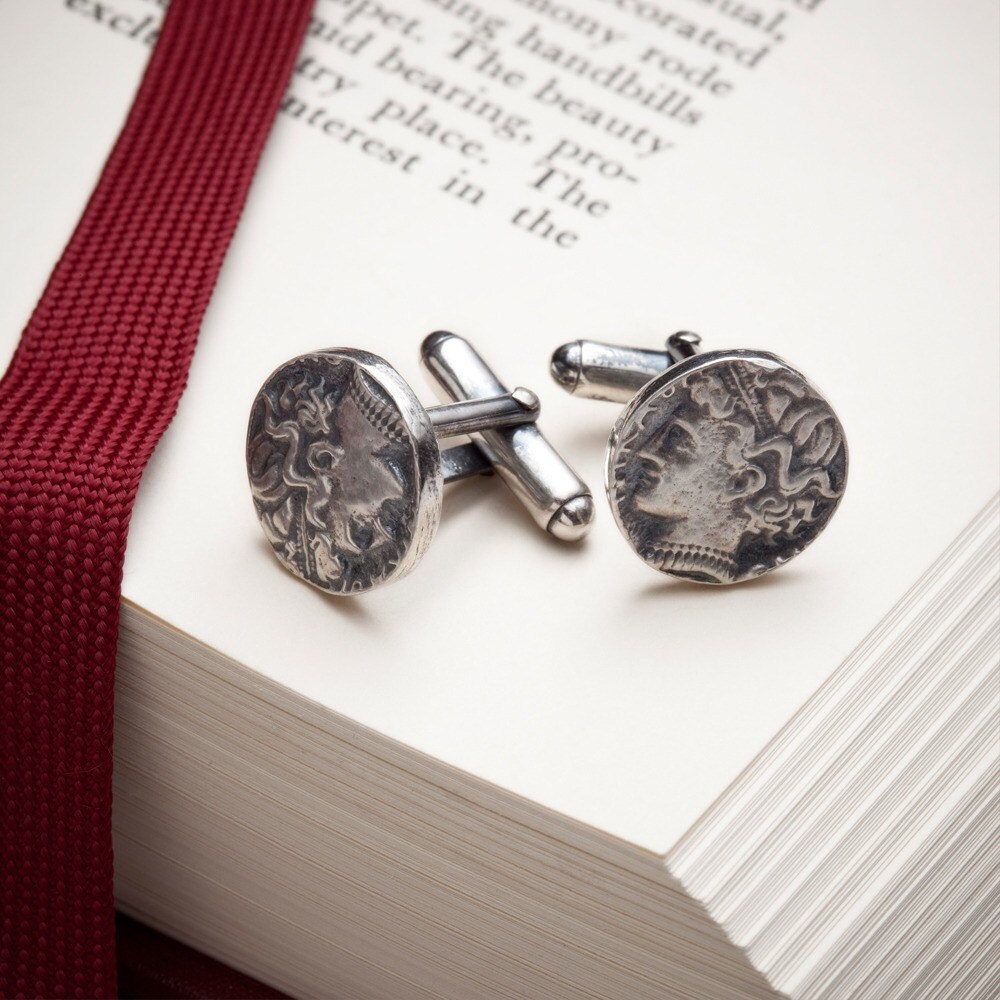 Mens Cufflinks, Roman Coins Cufflinks, Sterling Silver Cufflinks ...