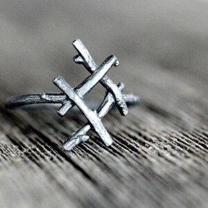 INGUZ Rune Ring Sterling Silver Twigs True Love Harmony - Etsy Canada