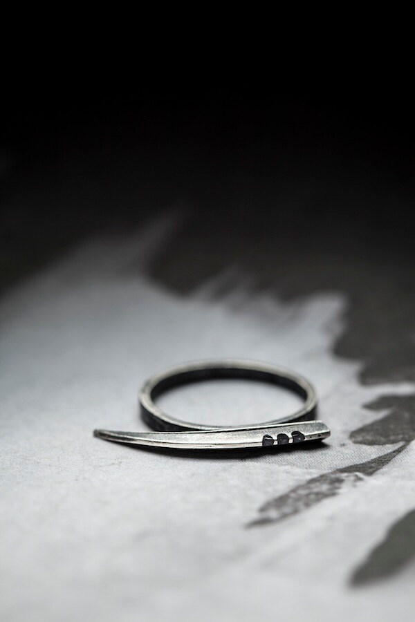 EME: Scythe Ring, Sterling Silver - Joanna Szkiela X Ovate Resurgam ...
