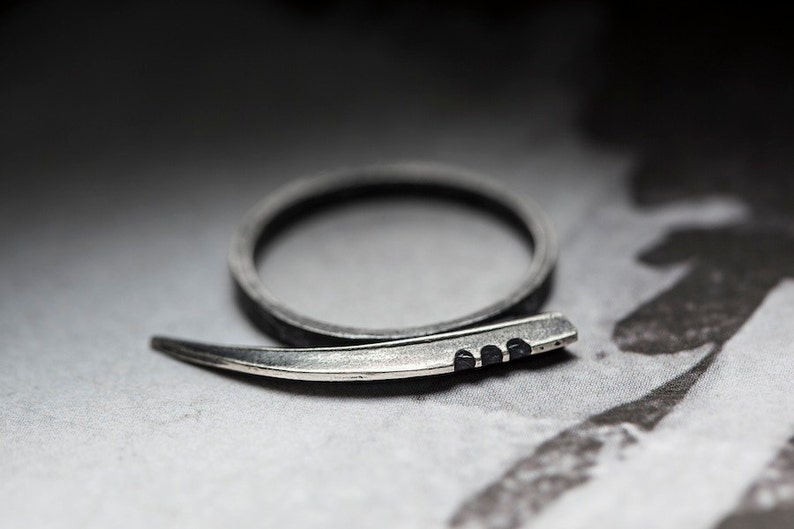 EME: Scythe Ring, Sterling Silver - Joanna Szkiela X Ovate Resurgam ...