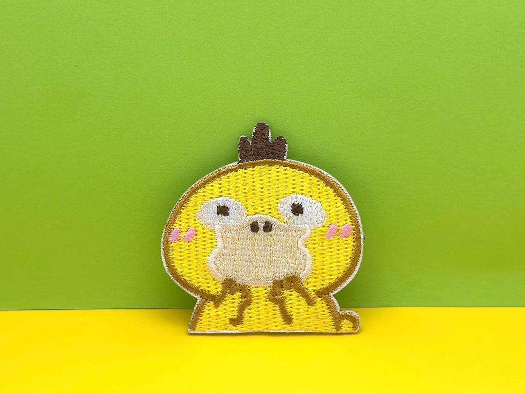 Psyduck Pokemon-inspired Patch, Yellow Self -adhesive Iron on Patch ...