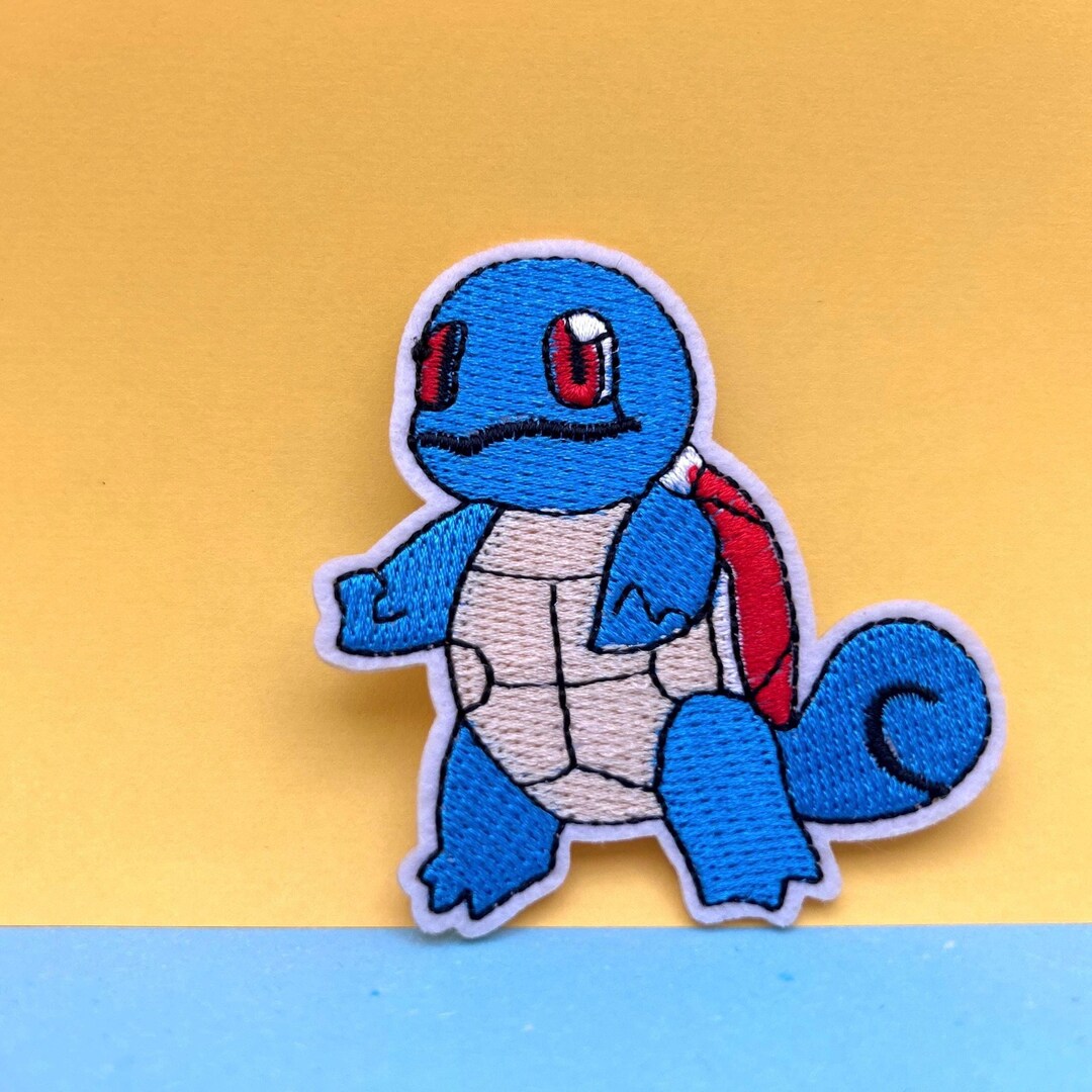 Squirtle Water-type Pokemon Patch, Iron on Patch ,embroidered Patch ...