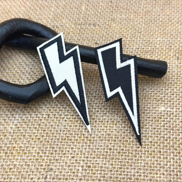 Lightning Bolt Patch - Etsy