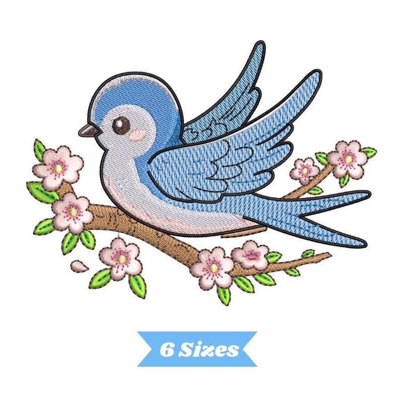 Bluebird Embroidery - Etsy