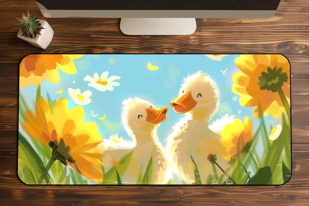 Cute Ducks, Lofi Mouse Pad, Cute Duck Desk Mat, Cute Playmat, Desk Mat ...