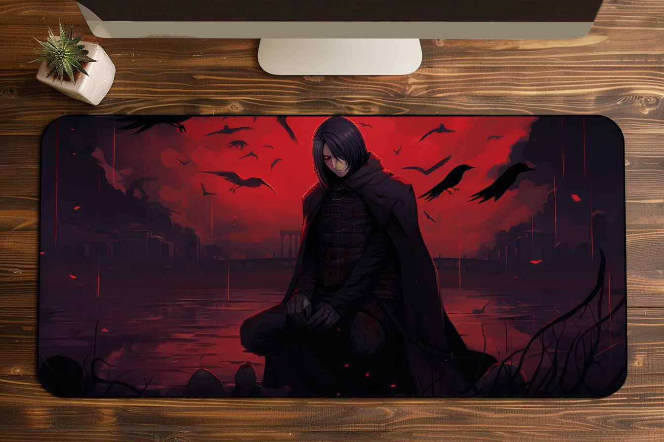 Vampire Desk Pad, Blood Desk Pad, Gothic Raven Desk Mat, Dracula Desk ...