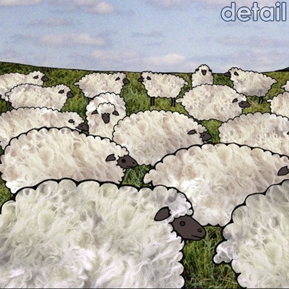 Sheep - Signed Digital Illustration Art Print 8X10 Inch - Picture of a ...