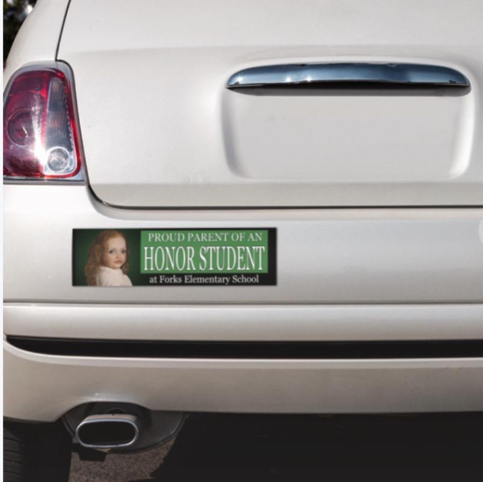 Twilight Renesmee Doll Bumper Sticker, Funny Honor Roll Student Sticker ...