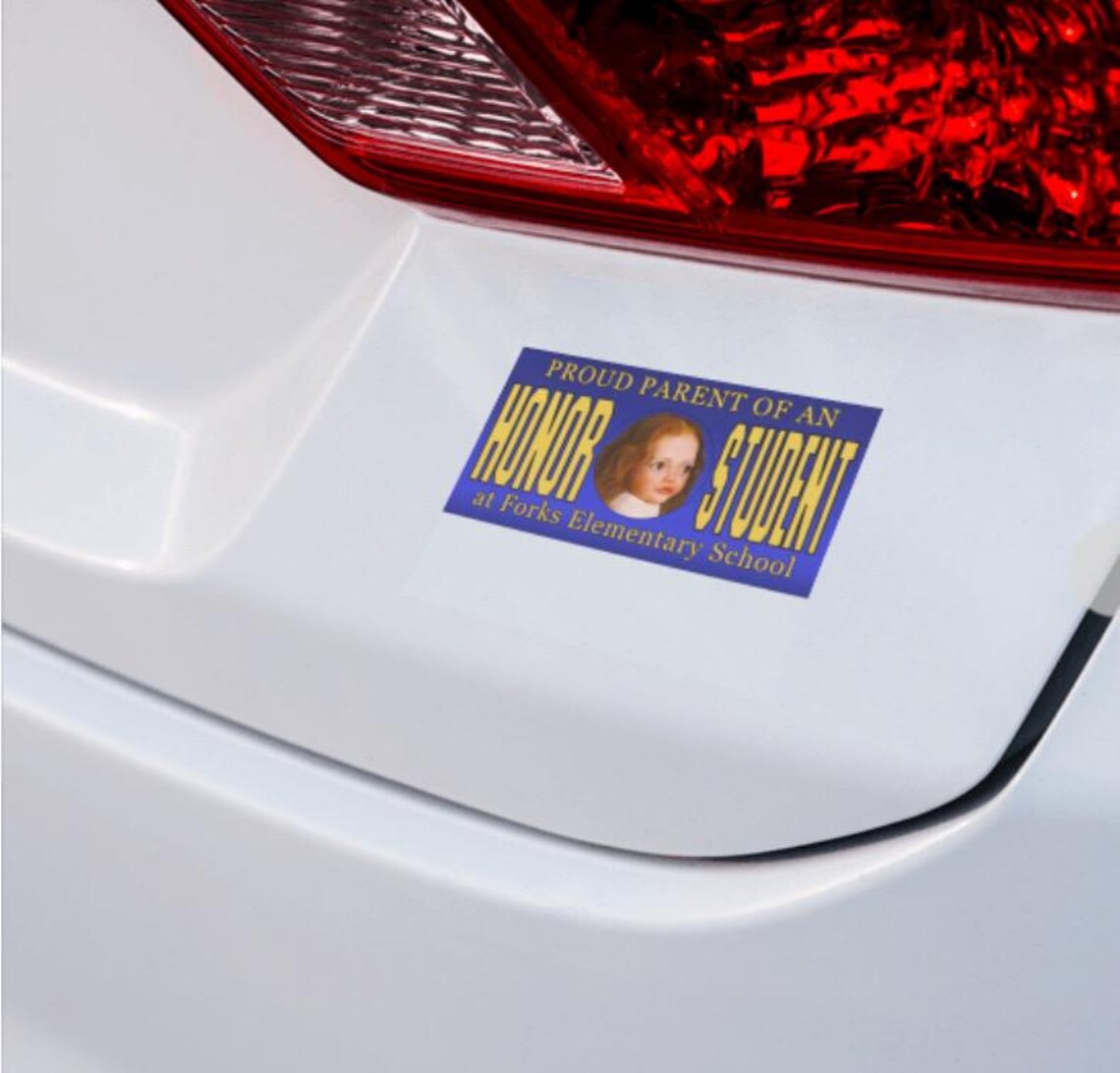 Twilight Renesmee Doll Bumper Sticker, Funny Honor Roll Student Sticker ...