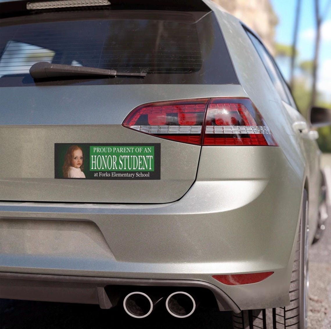 Twilight Renesmee Doll Bumper Sticker, Funny Honor Roll Student Sticker ...