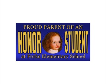 Twilight Renesmee Doll Bumper Sticker, Funny Honor Roll Student Sticker ...