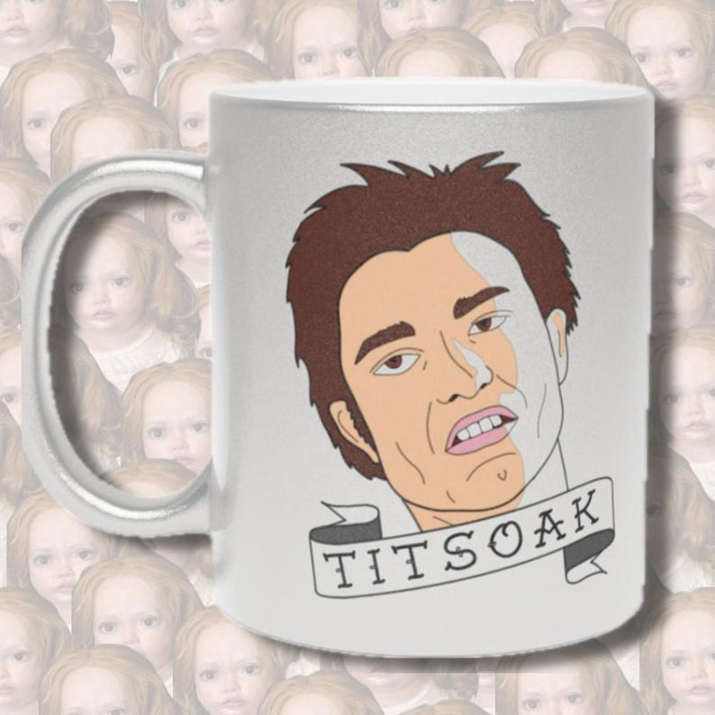 Funny Twilight Edward Cullen Mug, This is the Skin of a Killer, Titsoak ...