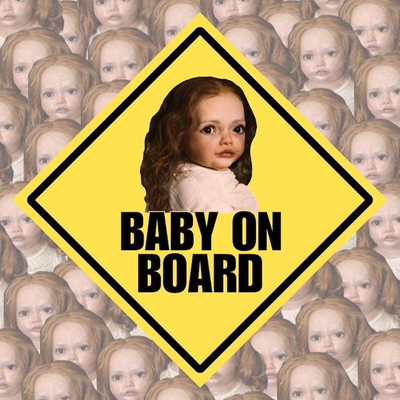 Renesmee Cullen Baby on Board Sticker for Car, Funny Twilight Lover ...