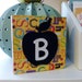 Teacher Initial Desktop Wooden Sign Teacher Gift Apple - Etsy