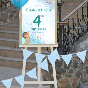 Moana 4th Birthday Sign - Etsy