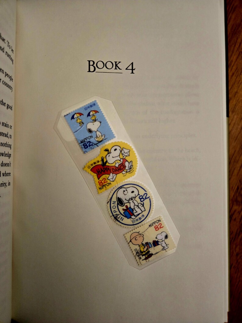 Snoopy/peanuts Vintage Postage Stamp Bookmark - Etsy