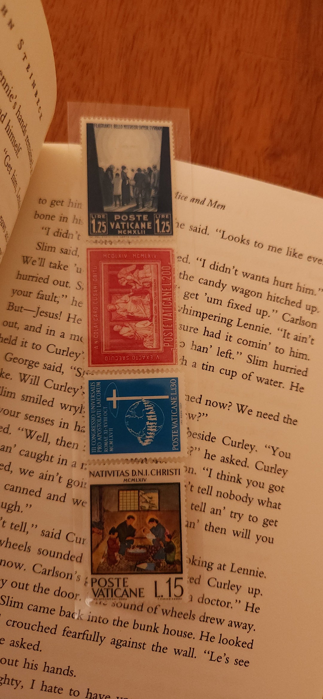 Vintage Vatican Postage Stamp Bookmark - Etsy