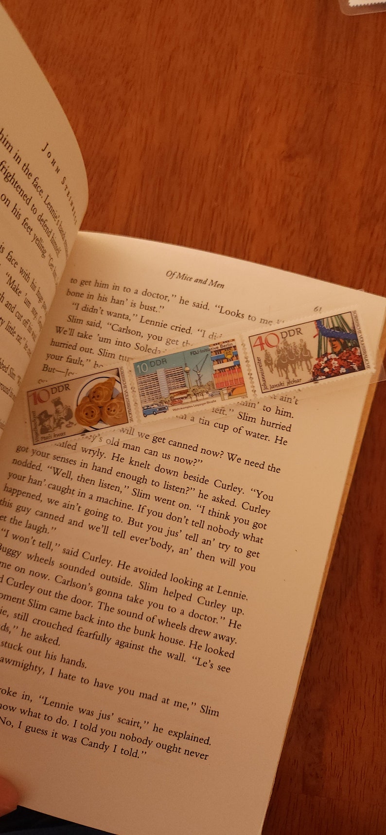 Vintage East German Postage Stamp Bookmark - Etsy