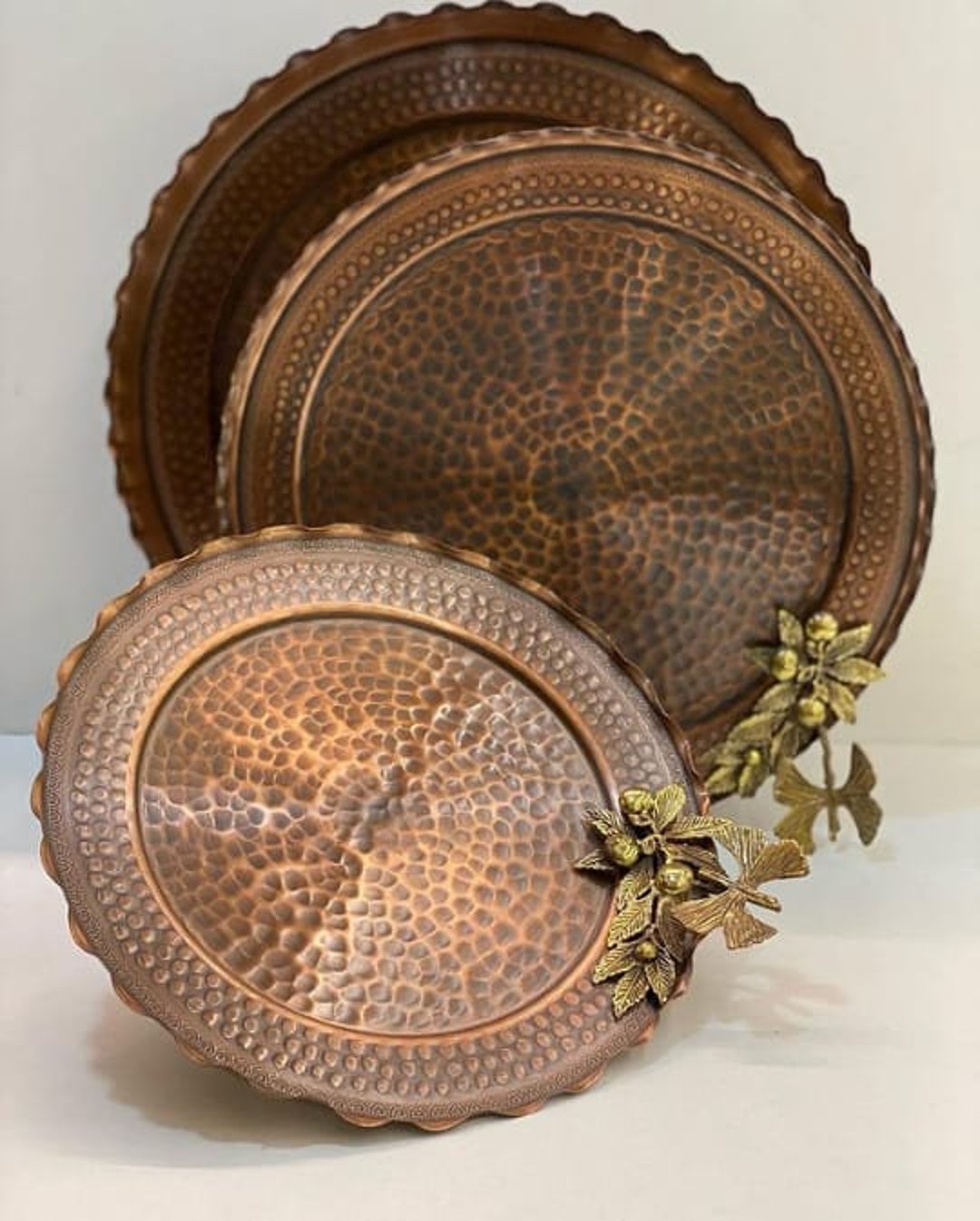 Turkish Handmade Copper Cake Stand Vintage Elegance to Your Tables With ...