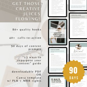 Social Media Content Creation Toolkit for Faceless Digital Marketing, Done for You Hooks, PLR ...