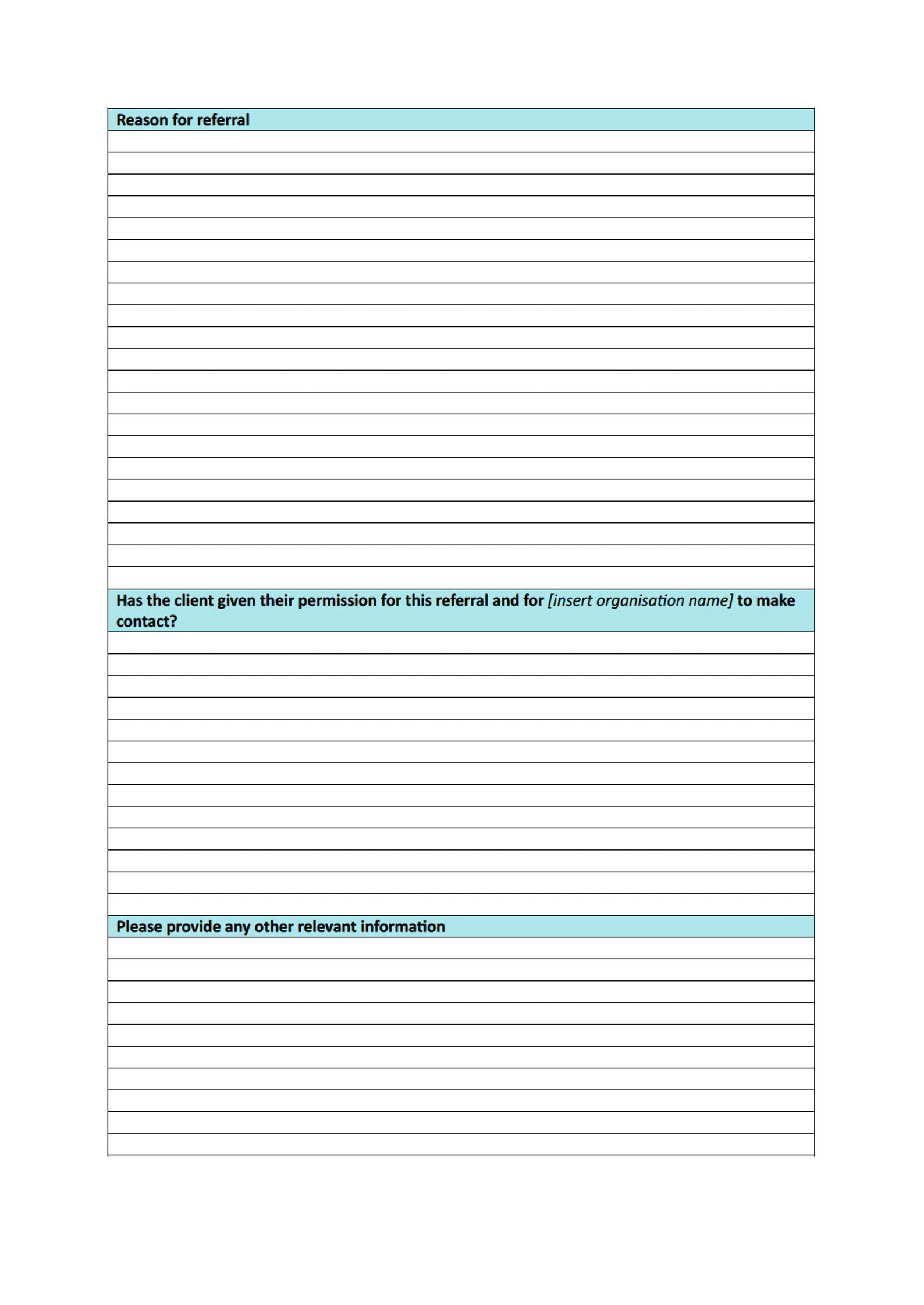 Customisable NDIS Client Referral Form - Etsy