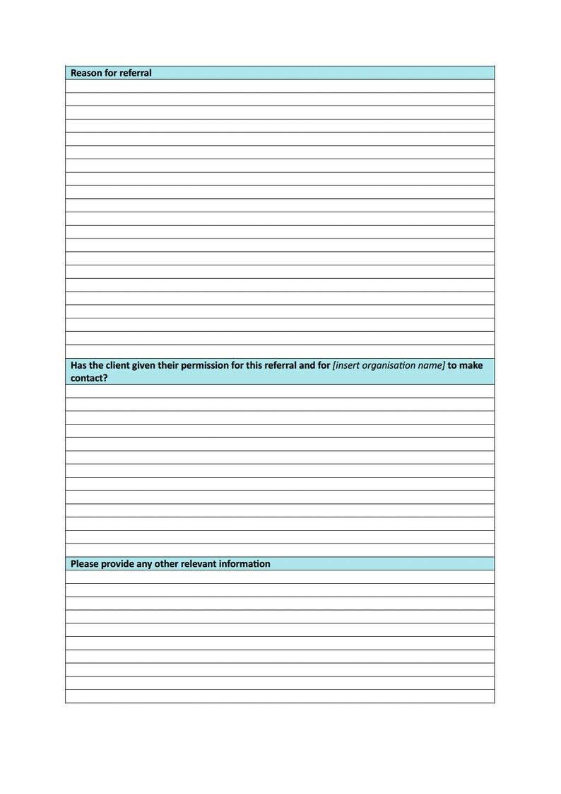 Customisable NDIS Client Referral Form - Etsy