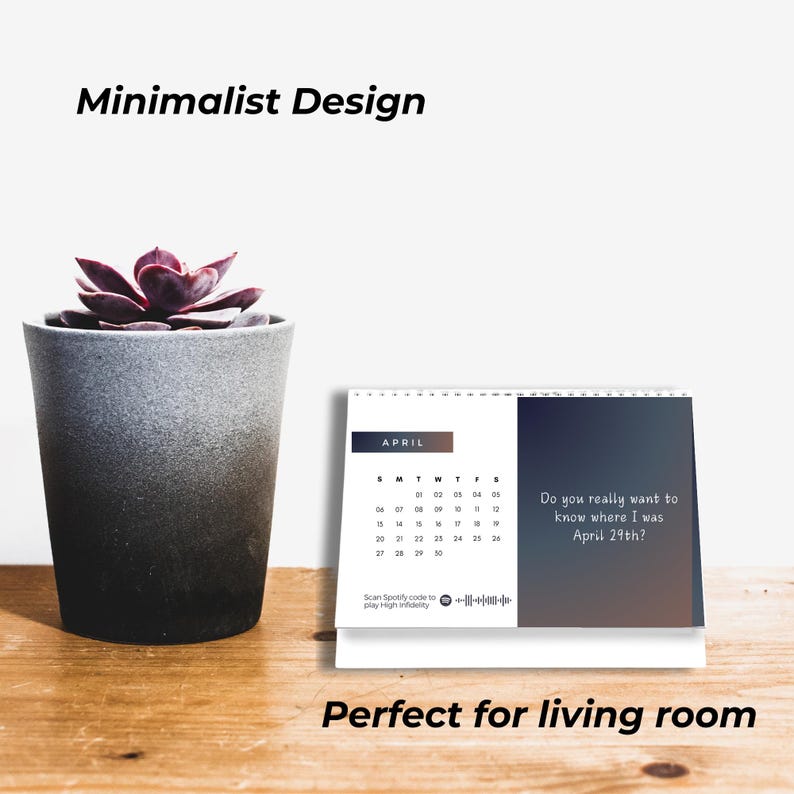 Taylor Swift-inspired 2025 Desk Calendar A5 Landscape Design Printable ...