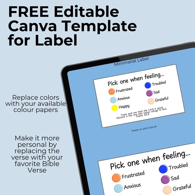 DIY Faith Jar Bible Verses: Christian Inspiration (printable PDF) - Etsy