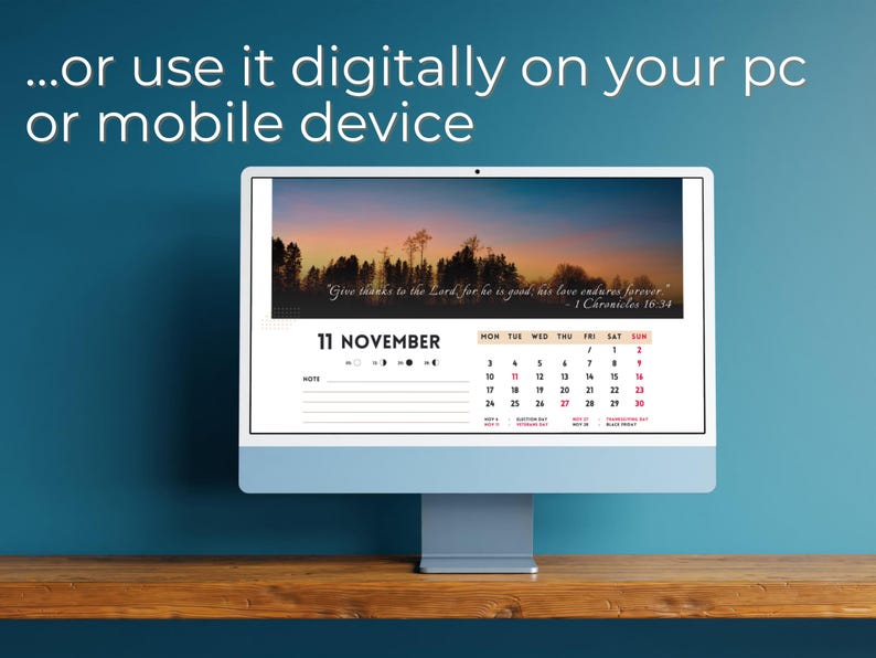 2025 Christian Desk Calendar | Printable A5 Faith-based Calendar With ...