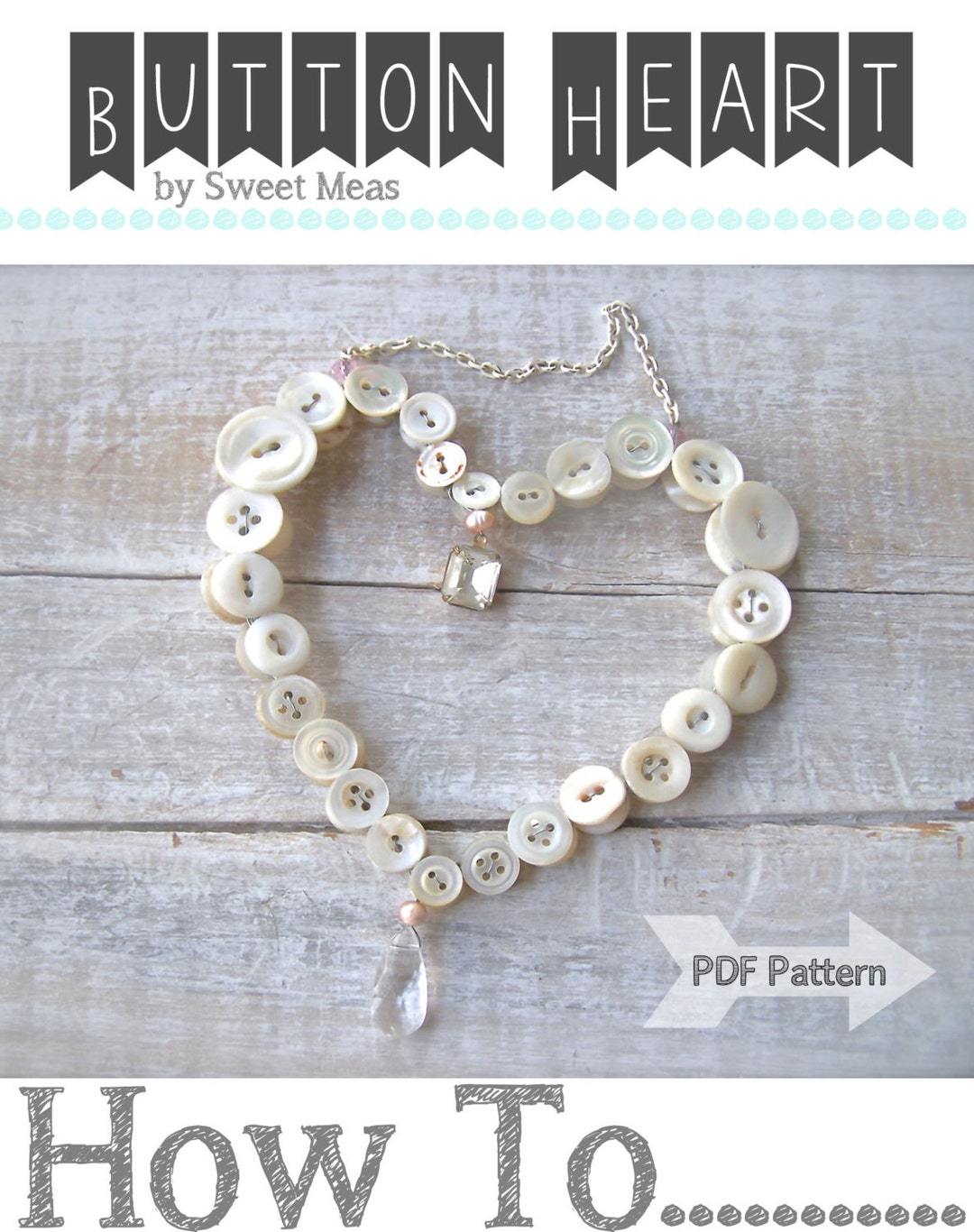 DIY Christmas Ornament Heart PDF Pattern - Instant Download Ornament ...