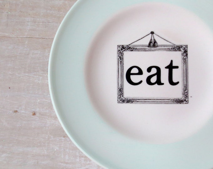 Urban Farmhouse // Eat Sign // Modern Shabby Chic Kitchen // - Etsy