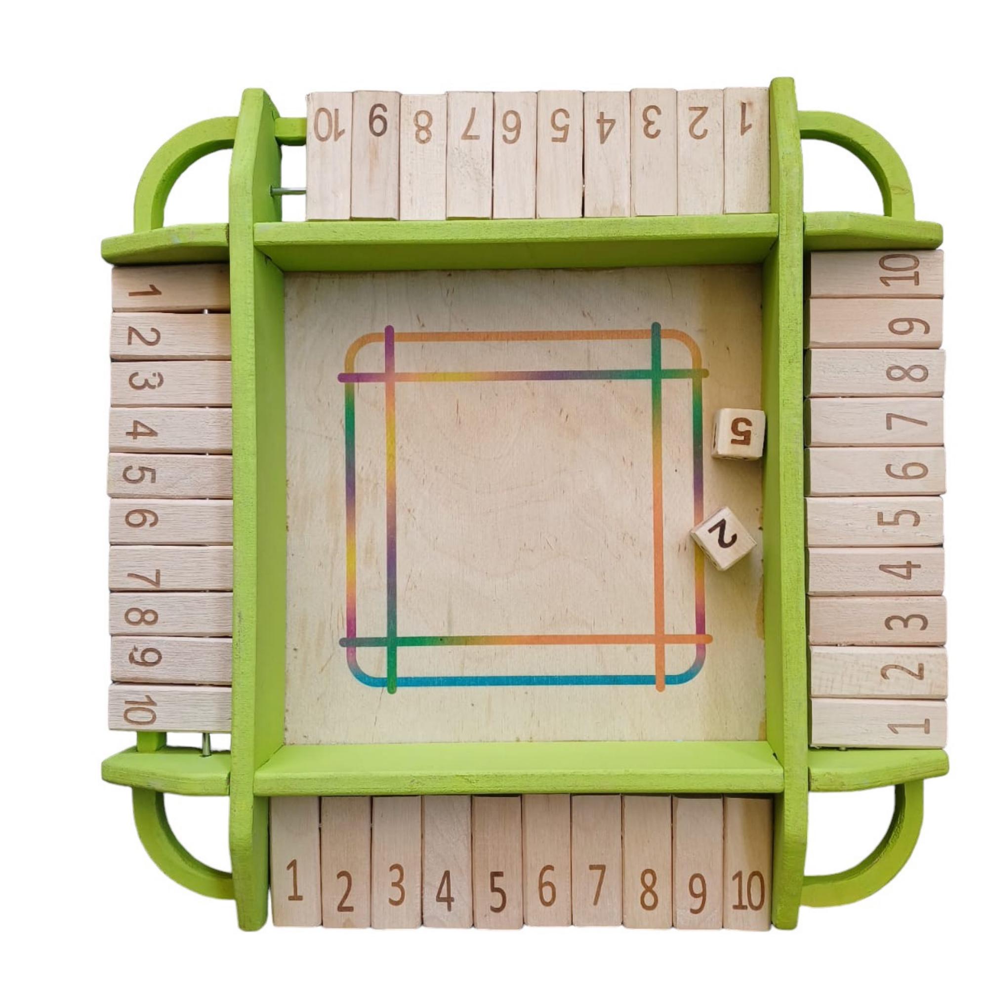 Wooden Dice Game Box for Kids Fun Math Educational Toy Unique Family ...