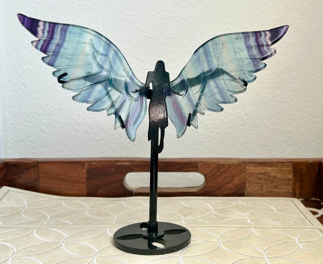 Beautiful Fluorite Crystal Angel Wings - Etsy