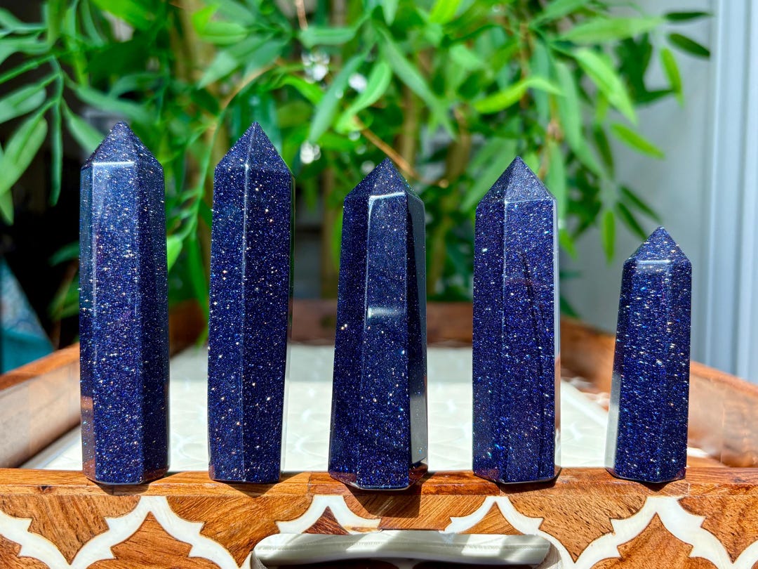 Shiny Blue Sandstone Towers; 2.75 - 3.9 Inches - Etsy