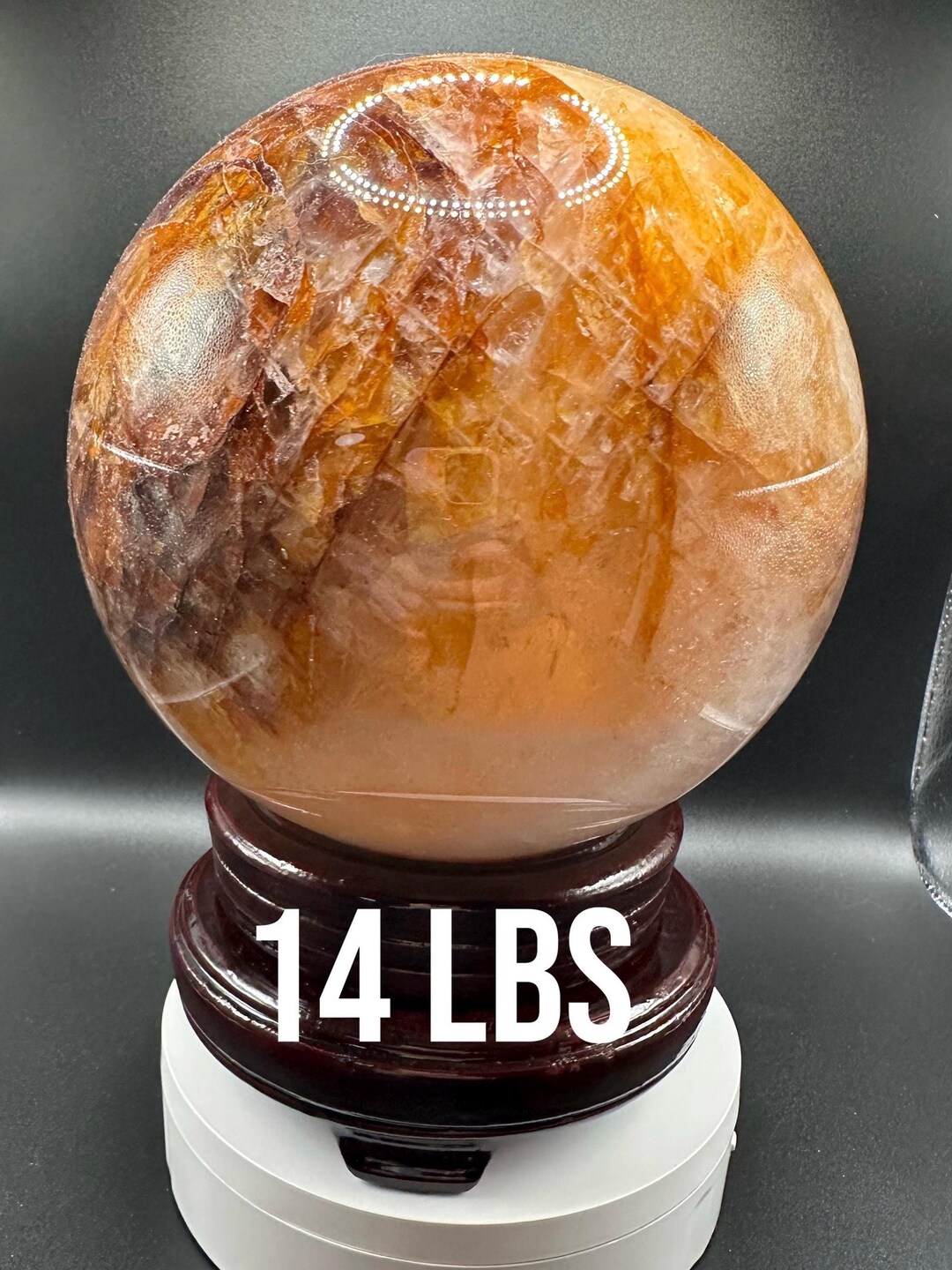 14LBS Huge Golden Healer Clear Quartz Fusion Crystal Sphere 6.5KG Use ...