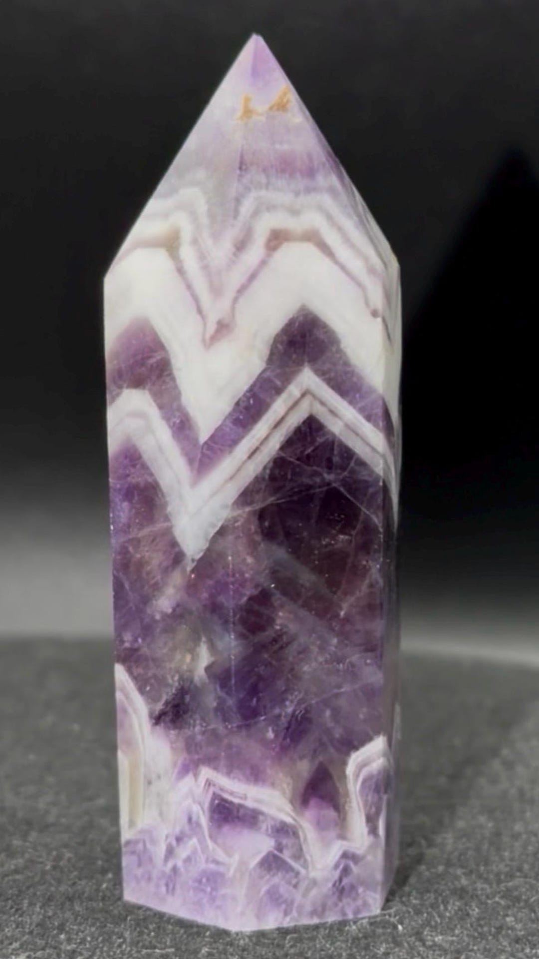 Natural Chevron Dream Amethyst Tower • 3” • .17 Lb - Etsy