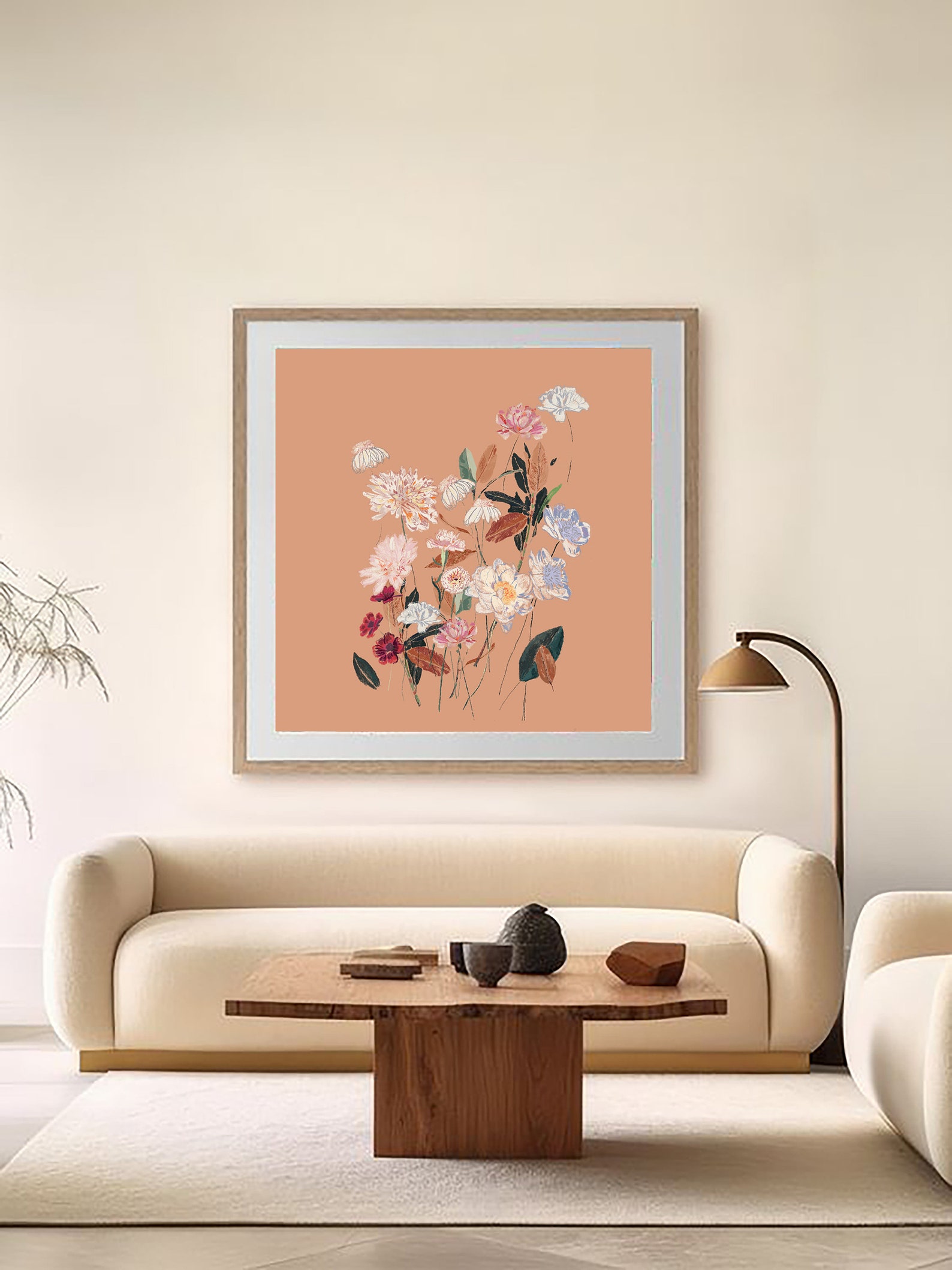 Offerings to the Goddess Print Abstract Floral Print Contemporary Art ...