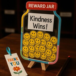 Smiley Face Reward Jar: Classroom Kindness & Behavior Management - Etsy