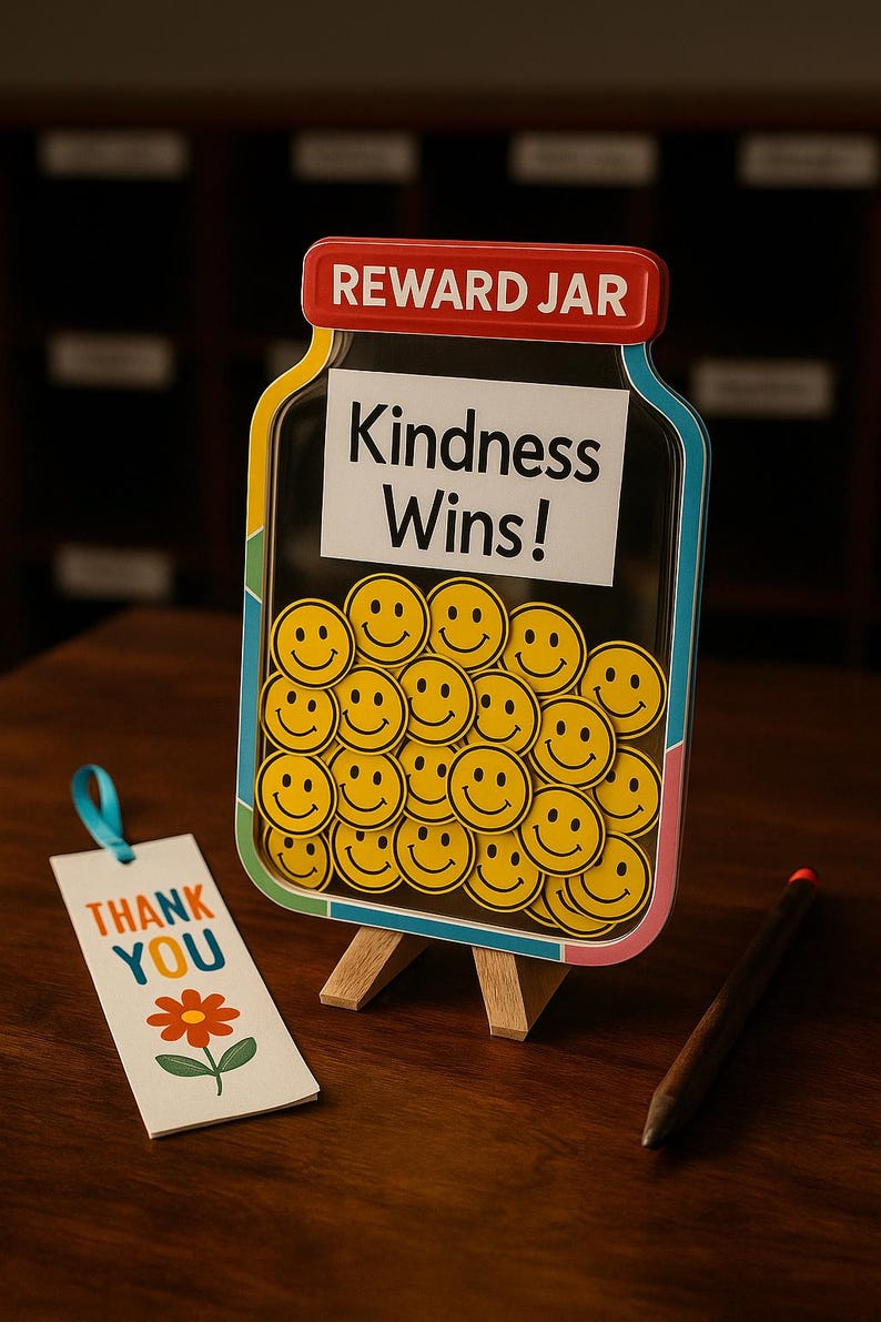 Smiley Face Reward Jar: Classroom Kindness & Behavior Management - Etsy ...