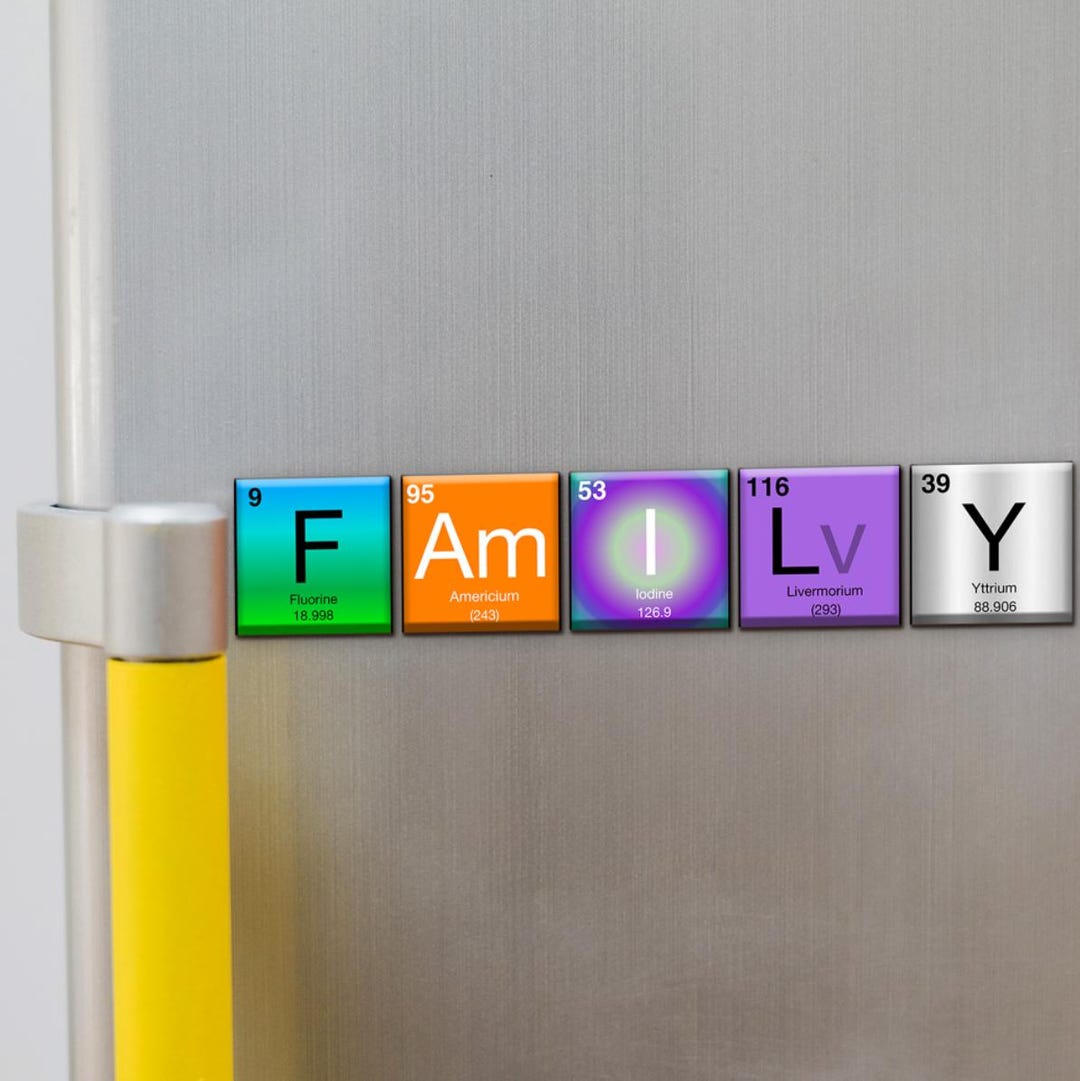 Custom Periodic Table Letter Magnets – Science Gift With Element Tiles ...
