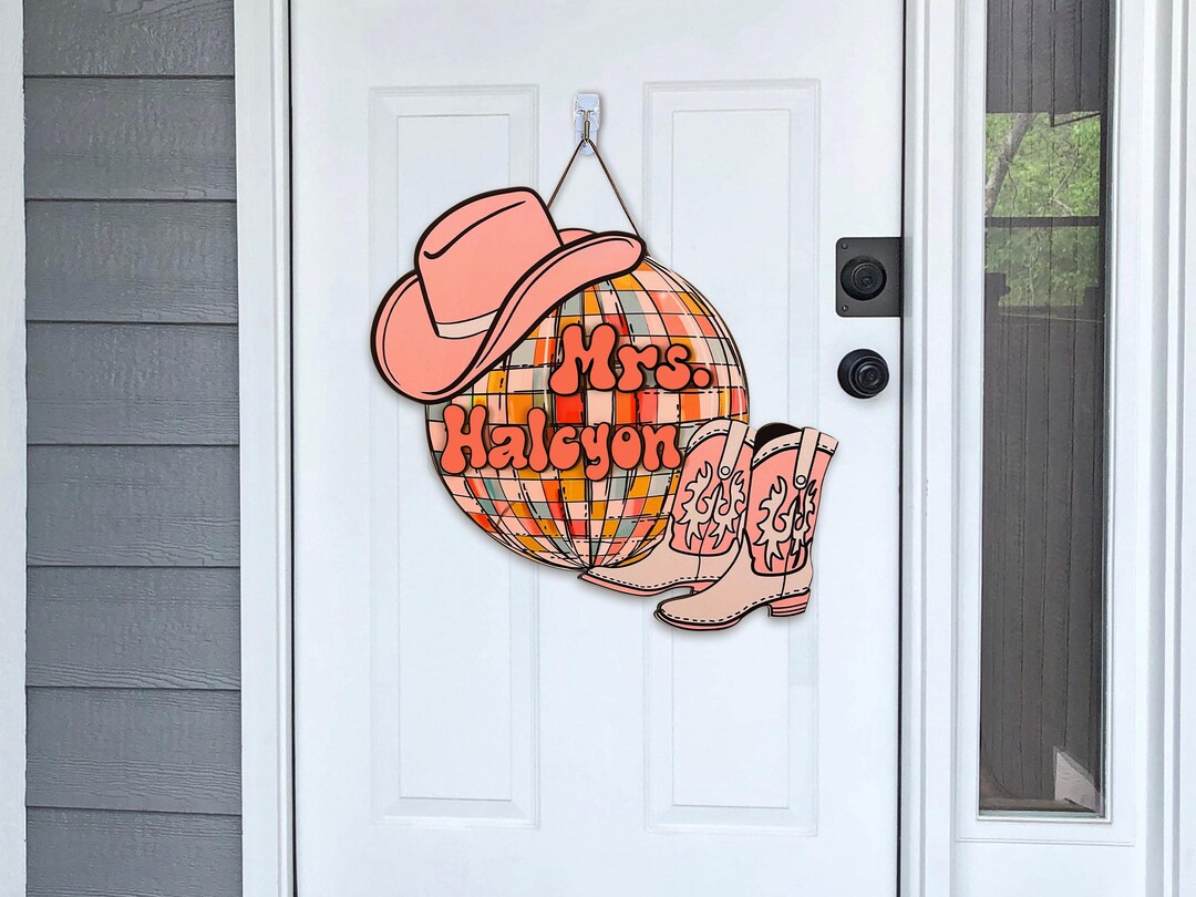 Custom Teacher Door Sign, Classroom Door Sign, Teacher Name Sign Gift ...