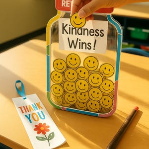 Smiley Face Reward Jar: Classroom Kindness & Behavior Management - Etsy