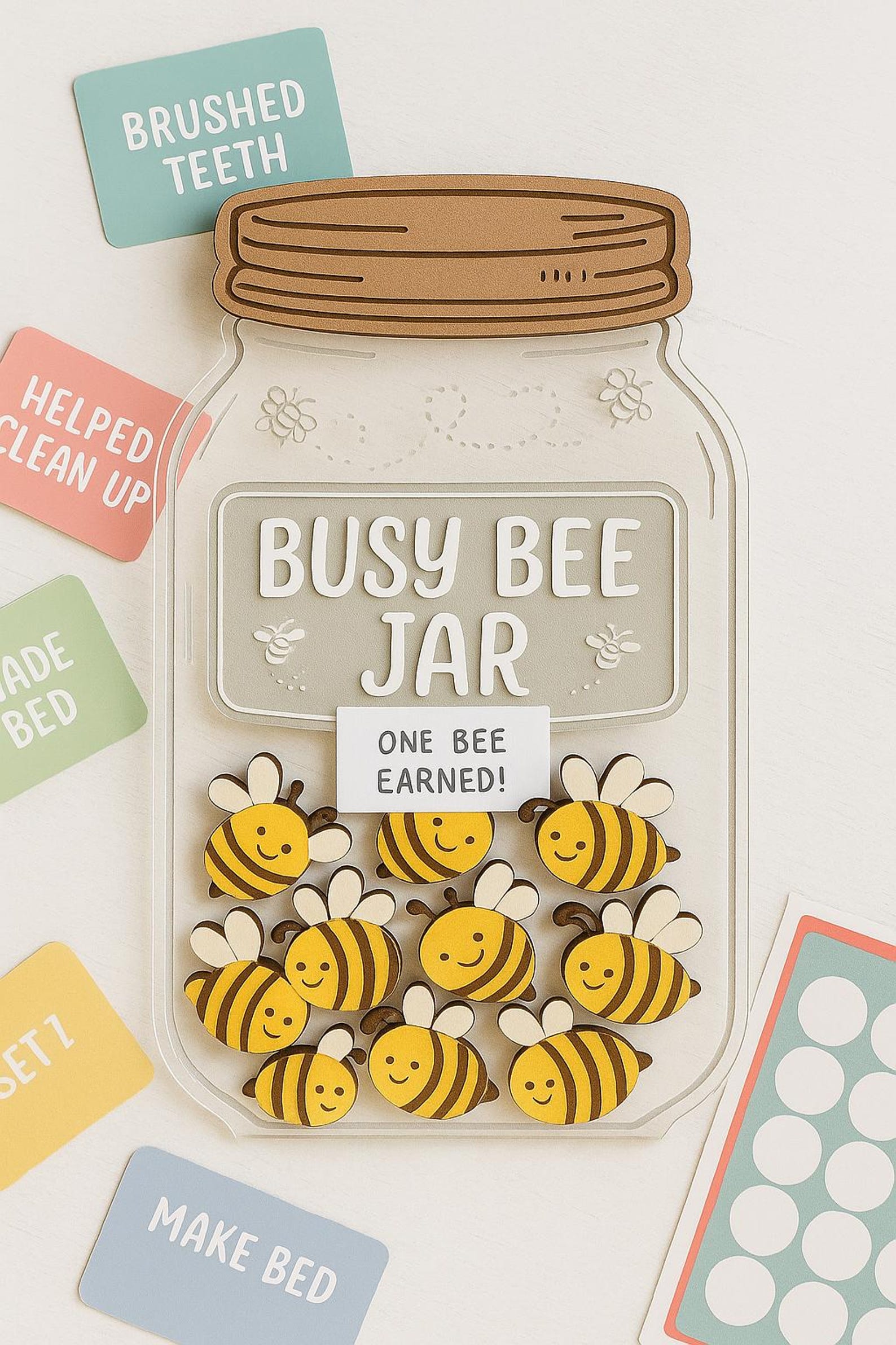 Acrylic Busy Bee Reward Jar: Positive Reinforcement Behavior Chart - Etsy