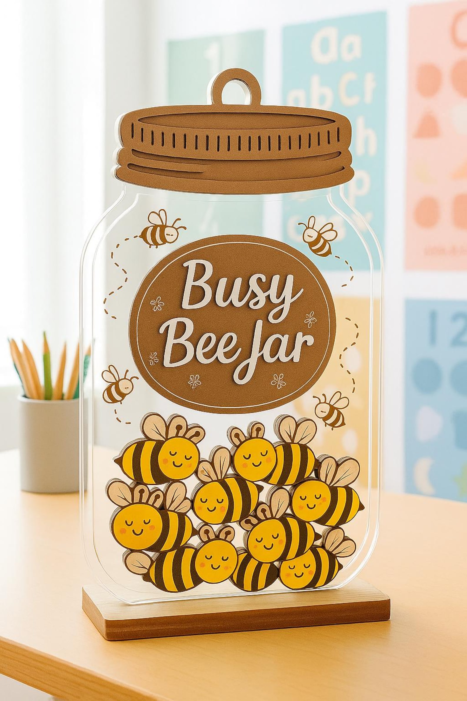 Acrylic Busy Bee Reward Jar: Positive Reinforcement Behavior Chart - Etsy