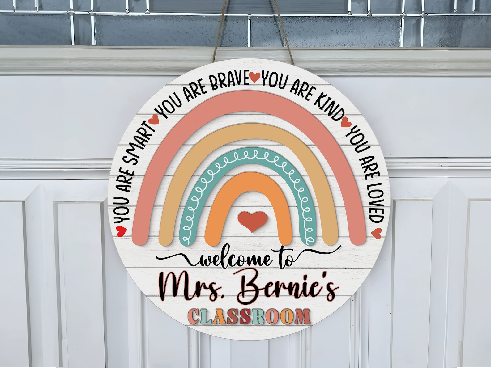 Teacher Door Sign Personalized, Teacher Door Hanger, Classroom Door ...