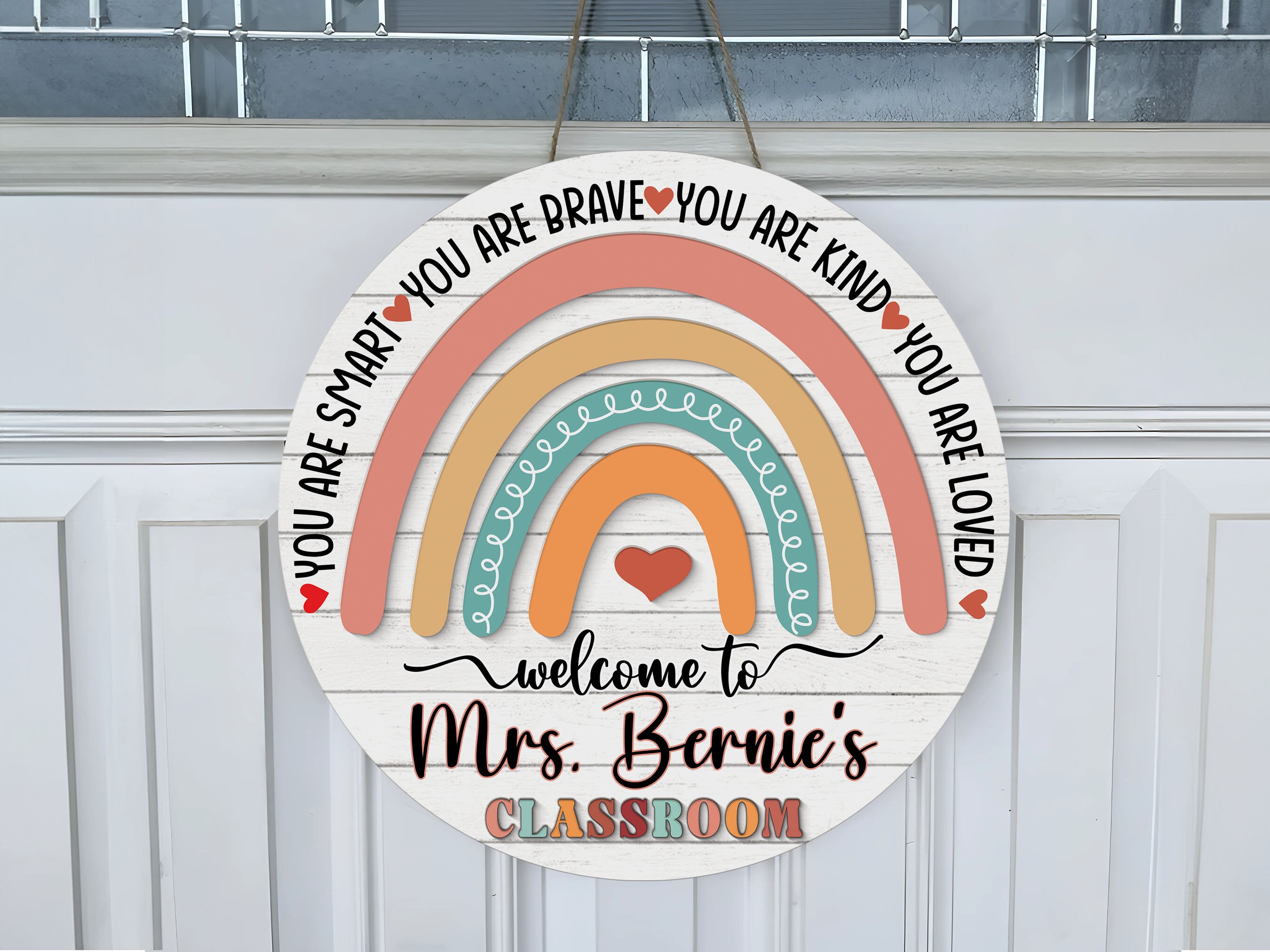 Teacher Door Sign Personalized, Teacher Door Hanger, Classroom Door ...