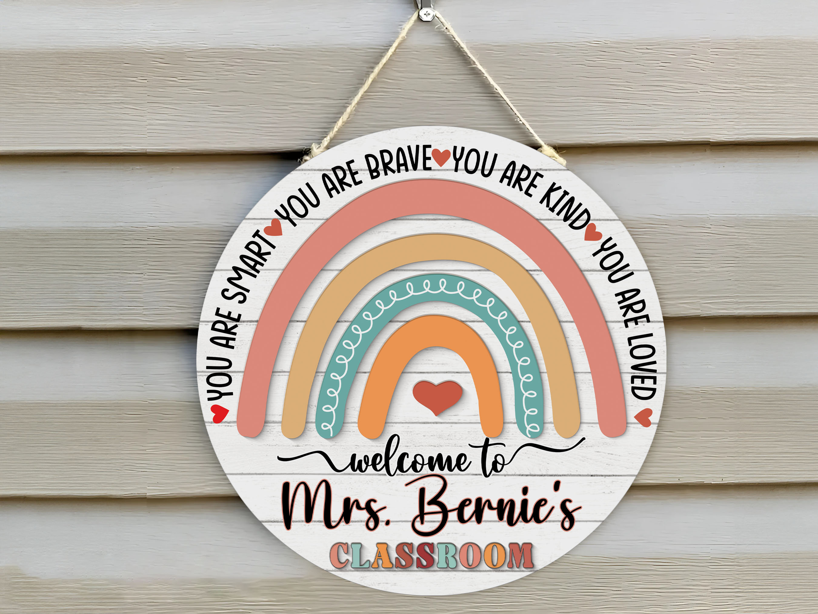 Teacher Door Sign Personalized, Teacher Door Hanger, Classroom Door ...